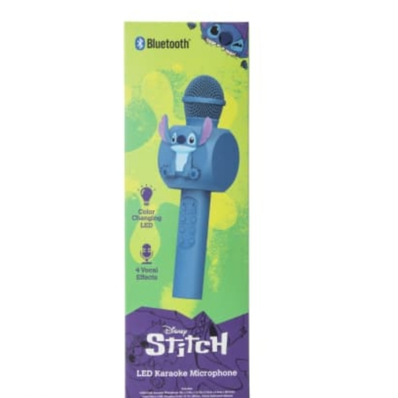Disney | Other | Bluetooth Disney Stitch Led Karaoke Microphone | Poshmark